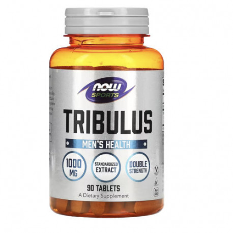 NOW Foods Sports Tribulus 1000 mg Uztura bagātinātājs vīriešiem 90 Tablets